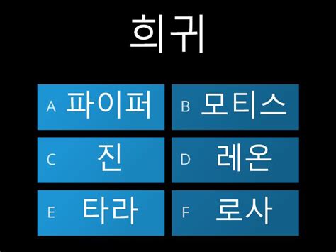 브롤스타즈 캐릭터 맞추기 Kvíz