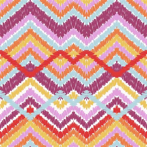 Simple Seamless Modern Chevron Zig Zag Pattern Stock Vector
