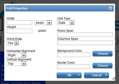 Setting Cell Alignment In A Table Verticalresponse