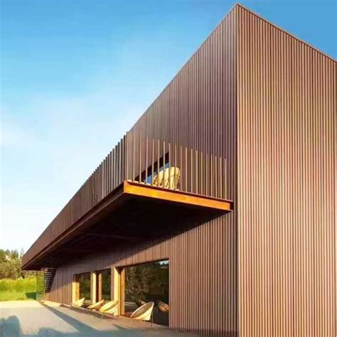 Co Extrusion Wpc Fluted Castellated Cladding Inside Wpc Cladding Backyard Board Outdoor Wood
