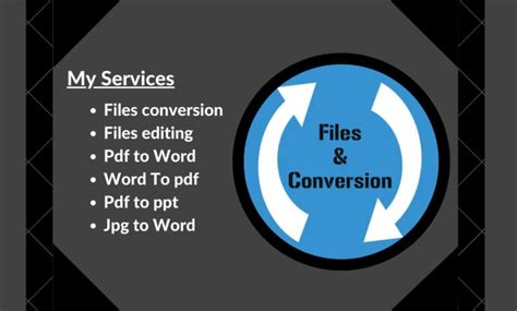 Convert Your Files Into Different Formats By Rimsha34 Fiverr