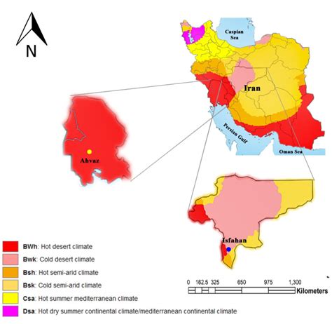 Study Areas As Well As Their Köppens Classification Map Download