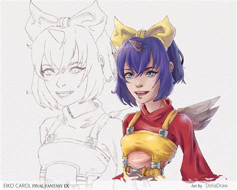 Eiko Carol Final Fantasy Ix By Deliadraw On Deviantart
