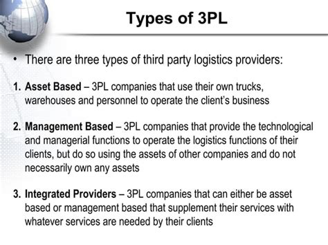 3rd Party Logistic Ppt Logistics And Transportation Industry