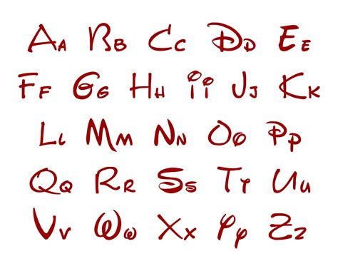Alphabet Disney Font 10 Free Pdf Printables Printablee
