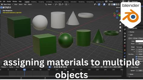 How To Assign Materials To Multiple Object At Once Blender Tutorial Youtube