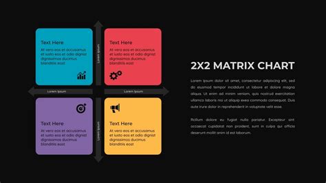 X Matrix Chart Presentation Template SlideKit