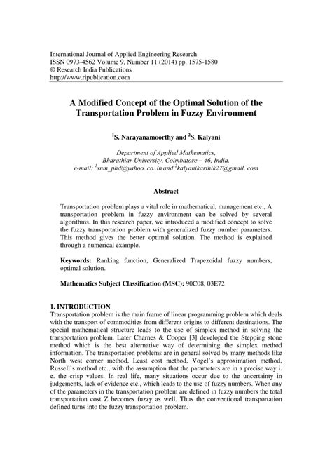 Define Optimal Solution In Transportation Problem