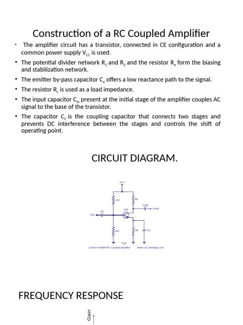 Rc Coupled Amplifier Pdf Amplifier Capacitor