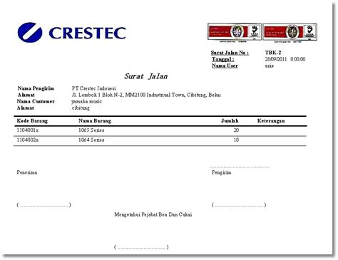 Detail Contoh Surat Delivery Order Koleksi Nomer 5
