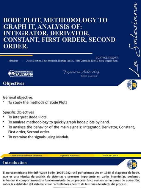 Bode Plot Methodology To Graph It Analysis Of Integrator Derivator