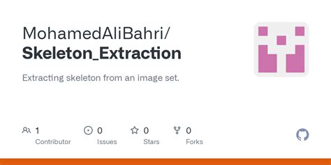 Github Mohamedalibahriskeletonextraction Extracting Skeleton From
