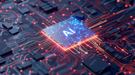 Premium Photo A Close Up Of A Processor Chip On A Circuit Board Generative Ai