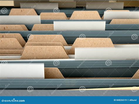 Filing Cabinet Drawer Open Generic Stock Illustration Illustration Of