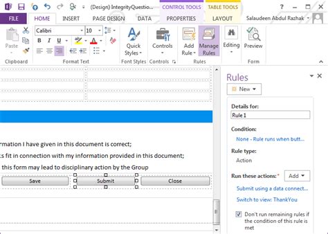 Infopath Form Show Thank You Page On Submit Sharepoint Diary