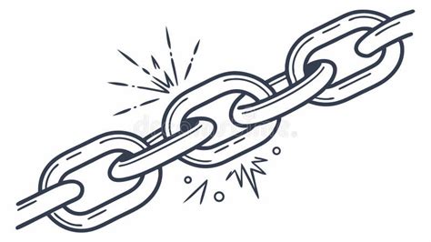 Chain Links Connection Symbol And Strength Icon Vector Design Generative Ai Stock Vector