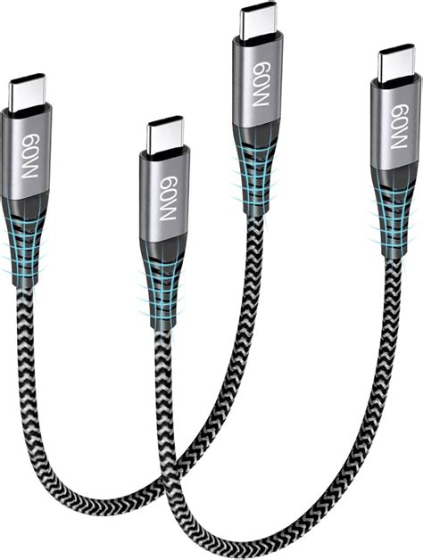 Jp 【pd60w 15cm Usb Cケーブル】usb Type C ケーブル Usb C To Usb C 60w Pd対応 超急速充電 断線防止 タイプc 充電