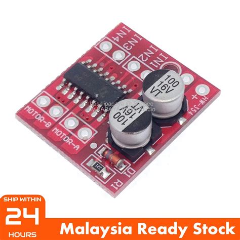 Dual Channel L298n H Bridge Mini Dc Motor Driver Module Pwm Speed Stepper BeeCost