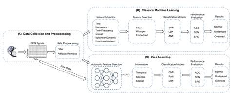 general steps in machine learning methods with application of eeg based