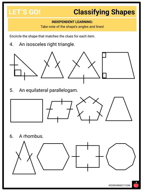 Classifying Shapes Common Core Worksheets Common Core Worksheets