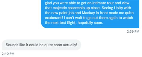 Source Who Saw Upgraded Spaceship Unity Says Test Flights Will Be