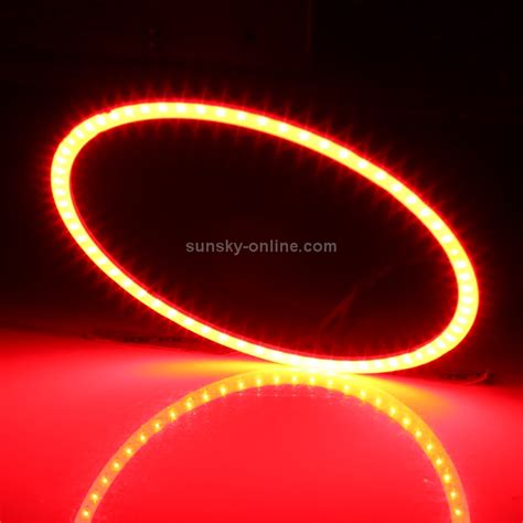 90mm 5w 180lm 천사 눈 원형 자동차 헤드 라이트 Cob Led 조명 차량 Dc 12 24v 빨간불