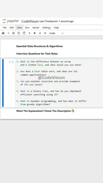 Essential Data Structures And Algorithms Interview Questions For Tech Roles Codevisium