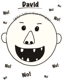 No David Coloring Sheet