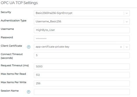 How To Configure The Opc Ua Connection For Kepware User Guide