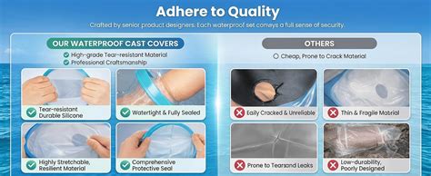 Upgoing Waterproof Hand Cast Cover For Shower Reusable