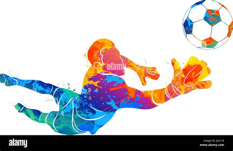 Goalkeeper Ball Abstract Stock Vector Image And Art Alamy