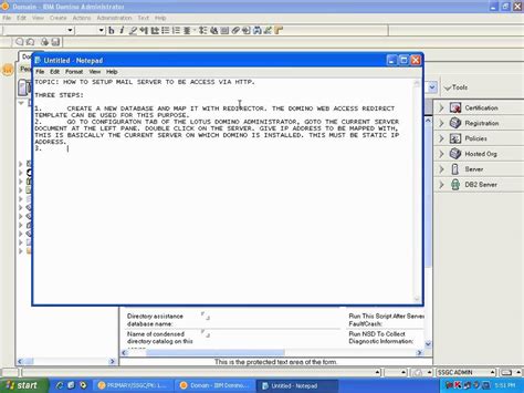 HOW TO SETUP DOMINO 8 0 WEB ACCESS YouTube