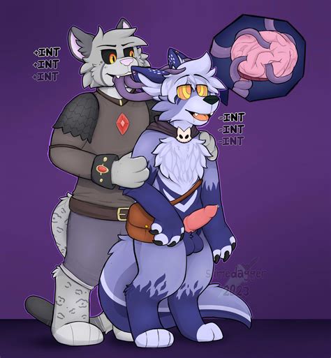 Rule 34 Absurd Res Ambiguous Gender Anthro Brain Canid Canine Clothed