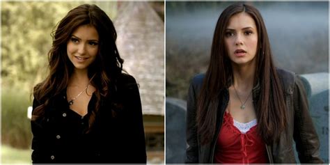 The Vampire Diaries How Old Nina Dobrevs Elena And Katherine Really Are