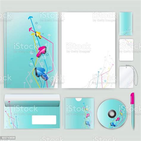 색 요소와 기업의 정체성 템플릿입니다 벡터 Brandbook 보고서 및 지침에 대 한 회사 비즈니스 스타일 추상적인 패턴 테마 일러스트 편지지 서식 파일입니다 곡선에 대한