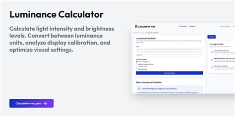 Luminance Calculator Calculation Hub Luminance Calculator Calculation Hub