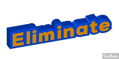 eliminate word animated logo designs