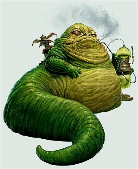 Jabba The Hutt Creature From Star Wars Star Wars Hutt Art Star Wars