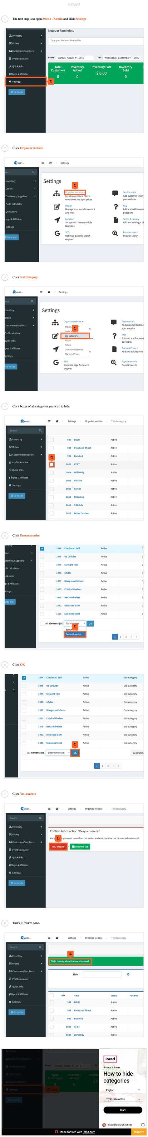 How To Hide Categories