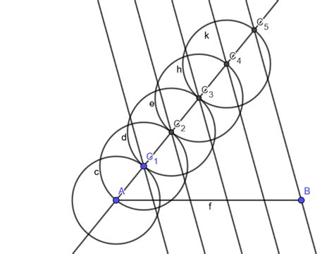 Linear Algebra How To Divide A Line So That Its Division Points Coincide With Two Points On