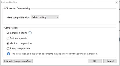 Reduce File Size And Set Compression