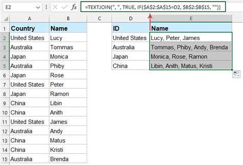 ¿cómo Concatenar Fácilmente Texto Basado En Criterios En Excel