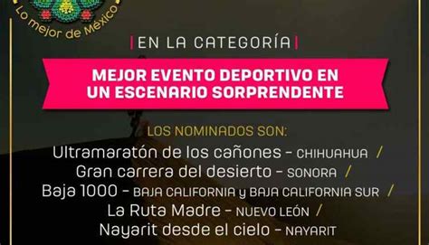 Vota Por Lo Mejor De M Xico Gana Viaje Al Destino M S Votado En Lomejormexico Com Ganapromo