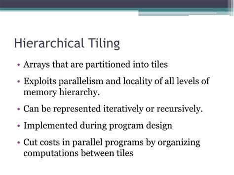 Ppt Hierarchically Tiled Arrays Powerpoint Presentation Free Download Id2095572