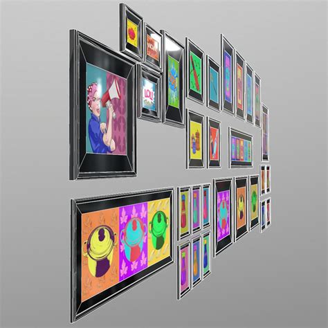 팝 아트 3d 모델 15 Fbx Unitypackage Free3d