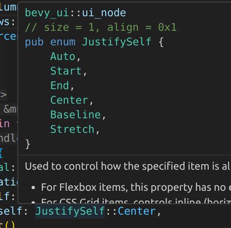 Using Vscodewhen I Hover A Enumit Can Show Its Whole Definitionwhen I Hover A Struct It Cant