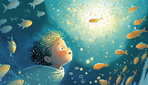 동화 만화 귀여운 수중 소년 배경 만화 귀엽다 소년 배경 일러스트 및 사진 무료 다운로드 Pngtree