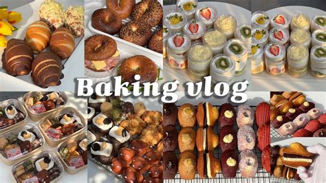 1시간 잠들기 전 보기 좋은 홈베이킹 브이로그 영상 모음 1 베이글 소금빵 보틀케이크 디저트박스 마들렌