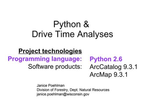 Python Coding Examples For Drive Time Analysis Ppt
