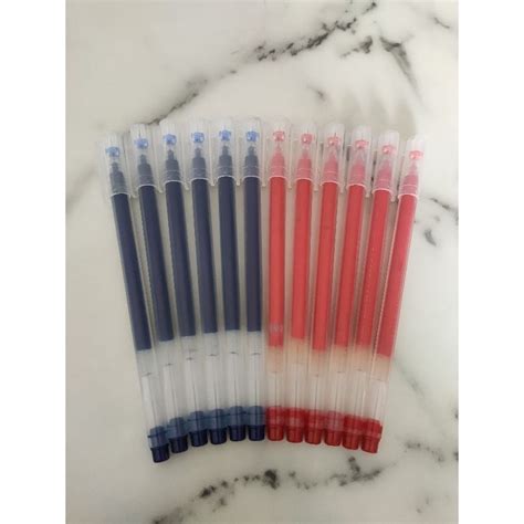 ปากกาเจล แดง น้ำเงิน ขนาด 0 5 แพค6ชิ้น Shopee Thailand